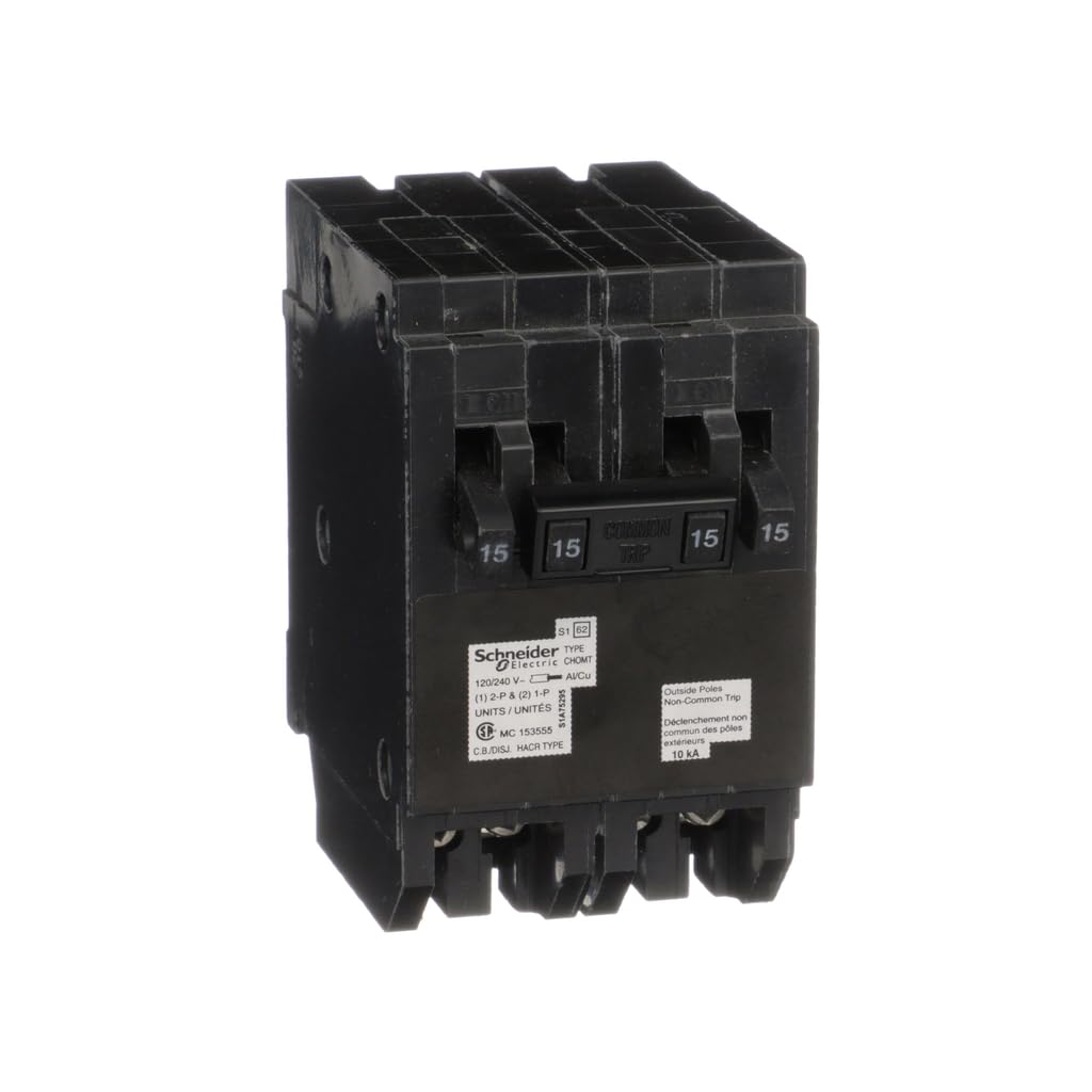 Schneider Electric – Homeline Quad Tandem Circuit Breaker, 2 x 1 Pole ...